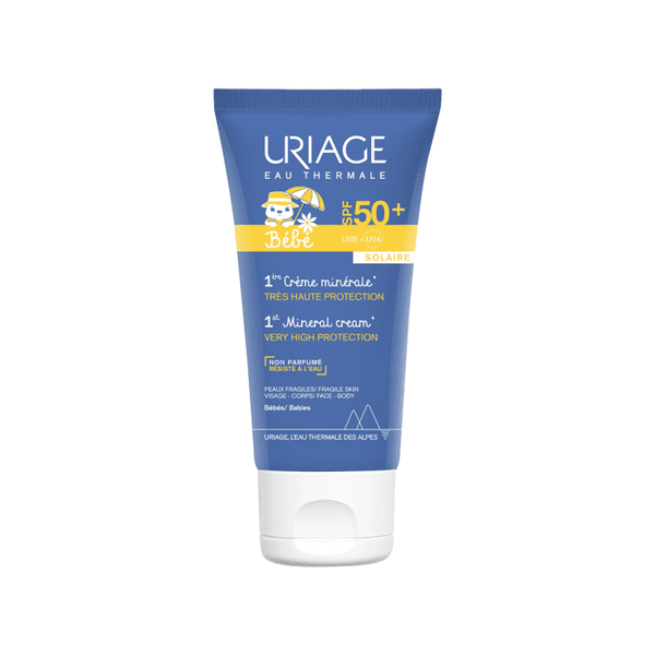 URIAGE apsauginis kremas BABY 1ERE MINERALE, SPF 50+, 50 ml ...