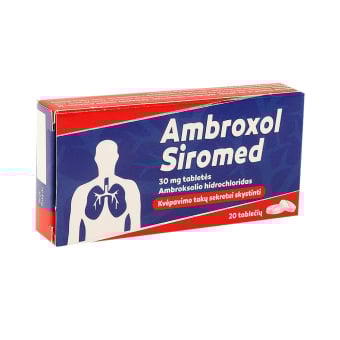 AMBROXOL SIROMED, 30mg, Tabletės, N20 | eurovaistine.lt