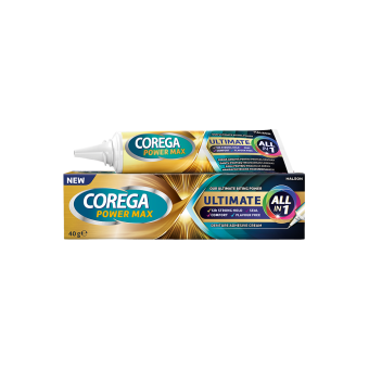 COREGA ULTIMATE ALL in 1 dantų protezų fiksuojamasis kremas,, 40 g ...