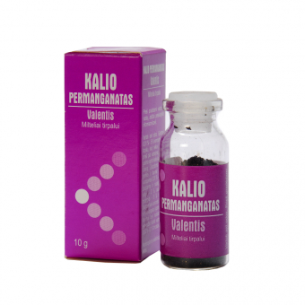 Kalio permanganatas Valentis, 10 g, milteliai odos tirpalui, N1 ...