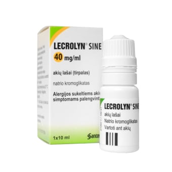 LECROLYN SINE 40 mg/ml, akių lašai, tirpalas, N1 | eurovaistine.lt