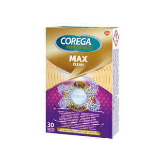 COREGA dantų protezų valomosios tabletės MAX CLEAN, 30 tablečių ...