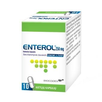 Enterol, 250mg, kietosios kapsulės, N10 | eurovaistine.lt