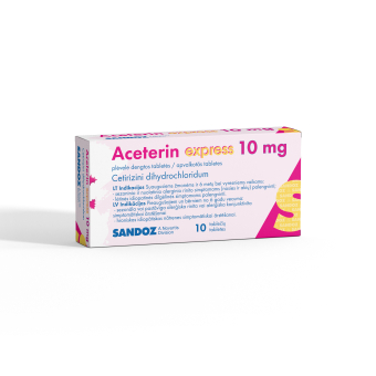 Aceterin express, 10mg, plėvele dengtos tabletės, N10 | eurovaistine.lt