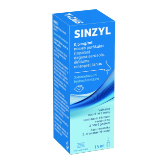 SINZYL, 0,05%, nosies purškalas (tirpalas), N1 | eurovaistine.lt