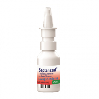 Septanazal 1 mg/50 mg/ml, suaugusiesiems, nosies purškalas (tirpalas ...