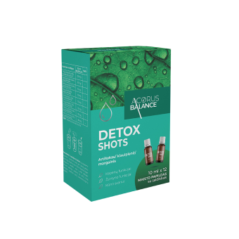 ACORUS BALANCE kepenims DETOX SHOTS, 12 buteliukų | eurovaistine.lt