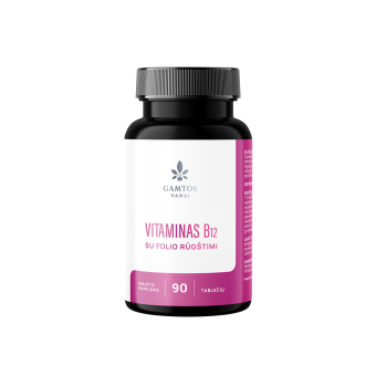 GAMTOS NAMAI B12 + FOLIO RŪGŠTIS, 90 tablečių | eurovaistine.lt