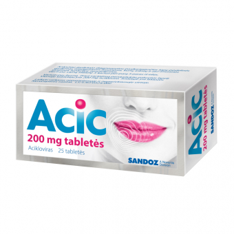 ACIC, 200 mg, Tabletės, N25 | eurovaistine.lt
