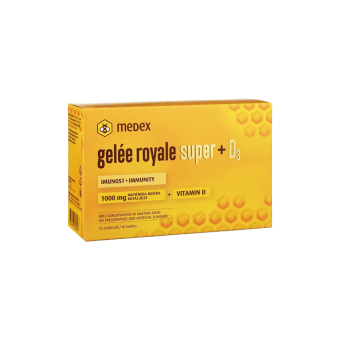 Medex Gelee royale super + D3, 16 buteliukų | eurovaistine.lt