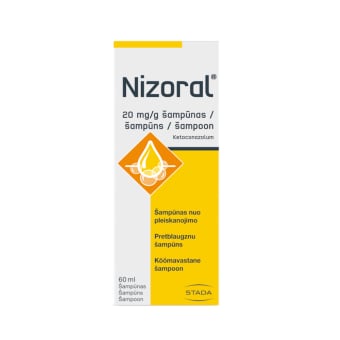 NIZORAL, 20mg/ml, 60 ml, Šampūnas, N1 | eurovaistine.lt