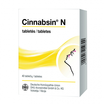 Cinnabsin N, Tabletės, N40 | eurovaistine.lt