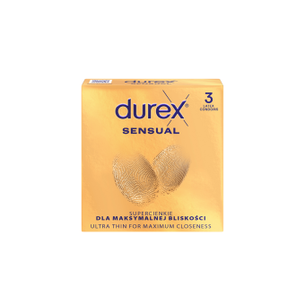 DUREX prezervatyvai SENSUAL, 3 vnt. | eurovaistine.lt