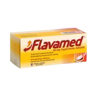 FLAVAMED, 60mg, Šnypščiosios tabletės, N10 | eurovaistine.lt