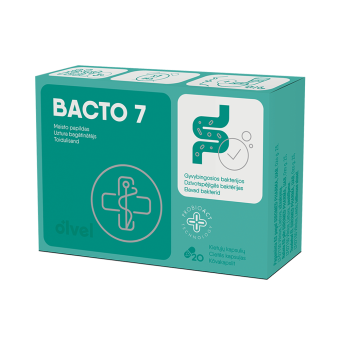 OLVEL gyvybingosios bakterijos BACTO 7, 20 kapsulių | eurovaistine.lt