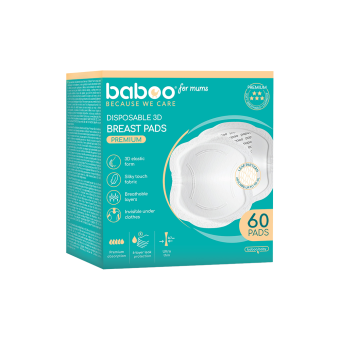 BABOO premium įklotai į liemenėlę, 60 vnt. | eurovaistine.lt