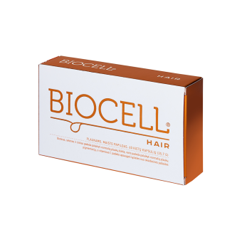 BIOCELL HAIR maisto papildas plaukams, 60 kapsulių | eurovaistine.lt