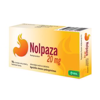 Nolpaza, 20 mg, Skrandyje neirios tabletės, N14 | eurovaistine.lt