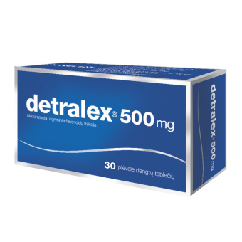 DETRALEX, 500 mg, plėvele dengtos tabletės, N30 | eurovaistine.lt