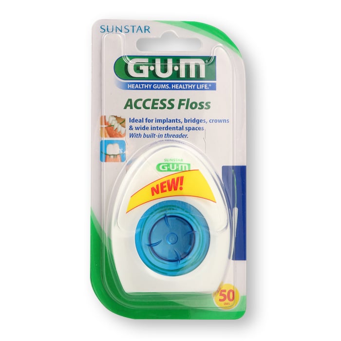 SUNSTAR GUM® tarpdančių siūlas ACCESS FLOSS, 50 vnt. | eurovaistine.lt