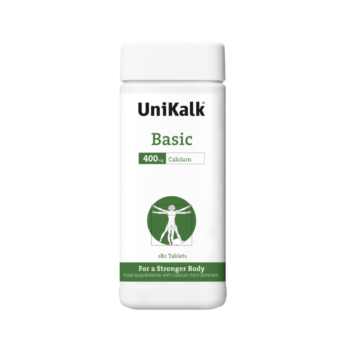 UNIKALK kalcio maisto papildas BASIC, 180 tablečių | eurovaistine.lt