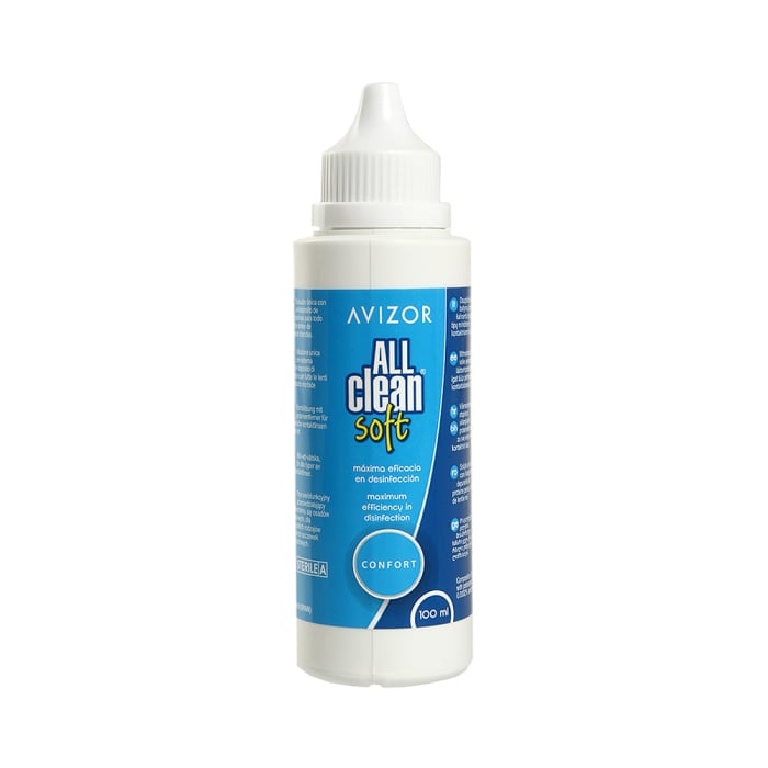 AVIZOR kontaktinių lęšių skystis ALL CLEAN SOFT, 100 ml | eurovaistine.lt