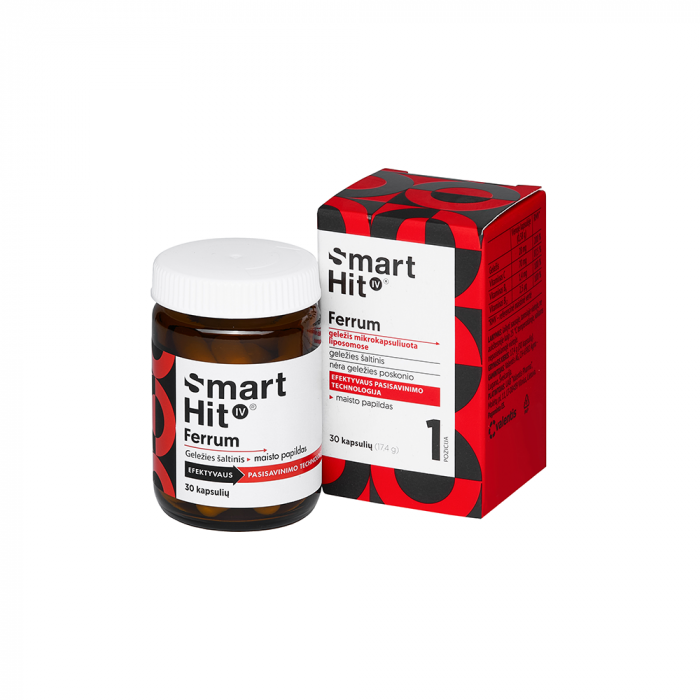 SMART HIT IV FERRUM, 30 kapsulių | eurovaistine.lt