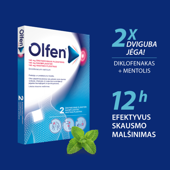OLFEN, 140 mg, vaistinis pleistras, N2 | eurovaistine.lt