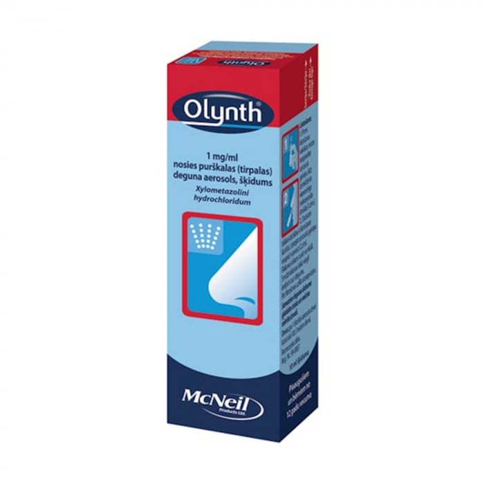 Olynth, 1mg/ml, 10 ml, nosies purškalas (tirpalas), N1 | eurovaistine.lt