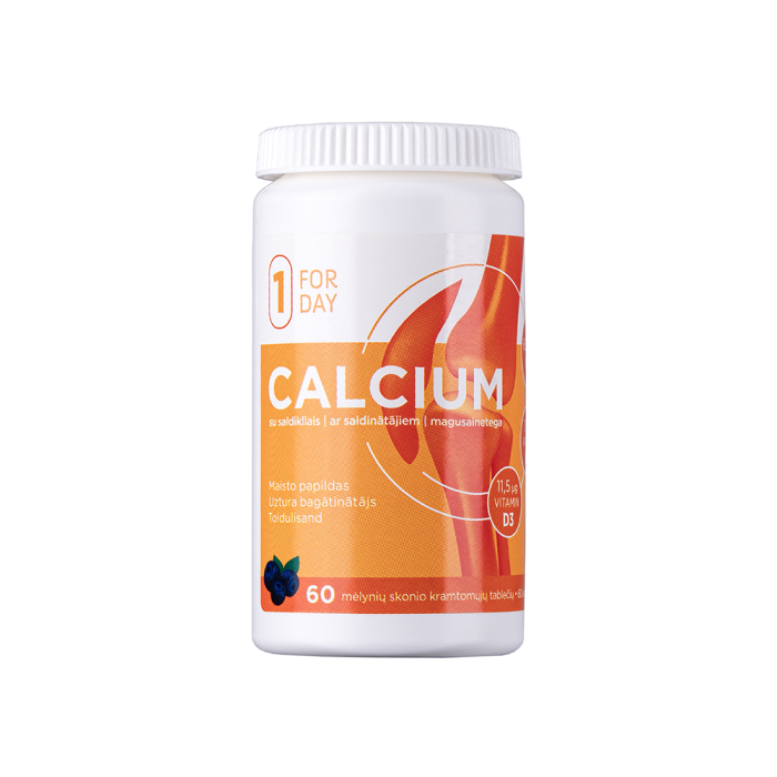 FORDAY CALCIUM, su saldikliais, 60 kramtomųjų tablečių | eurovaistine.lt