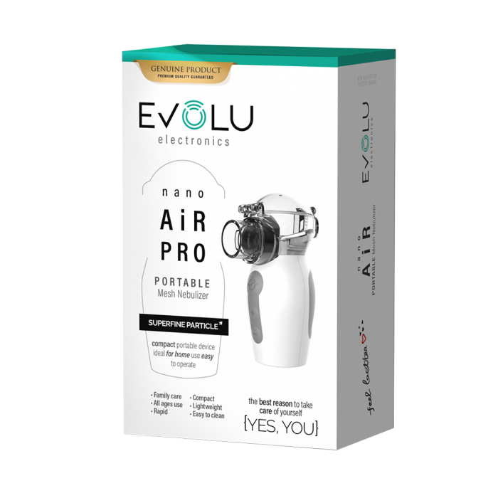 EVOLU inhaliatorius NANO AIR PRO, 1 vnt. | eurovaistine.lt