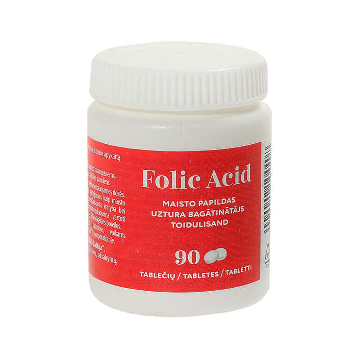 FOLIC ACID, 90 tablečių | eurovaistine.lt