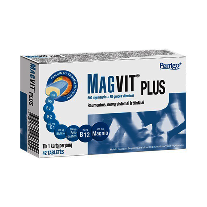 MAGVIT PLUS, 42 Tabletės | eurovaistine.lt