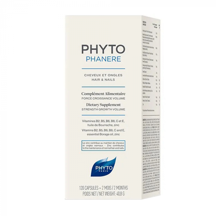 PHYTO maisto papildas plaukų ir nagų priežiūrai PHYTOPHANERE, 120 ...