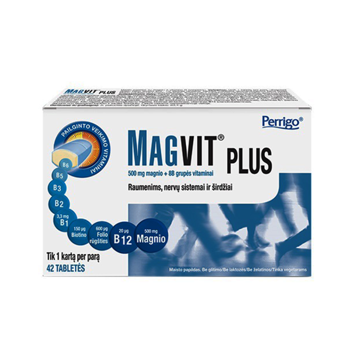 MAGVIT PLUS, 42 Tabletės | eurovaistine.lt