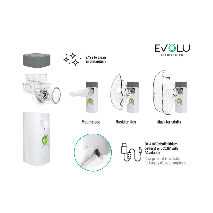 EVOLU inhaliatorius NANO AIR, 1 vnt. | eurovaistine.lt