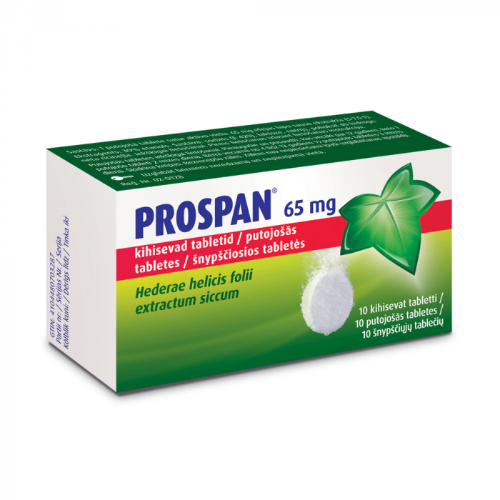 Prospan, 65mg, Šnypščiosios tabletės, N10 | eurovaistine.lt