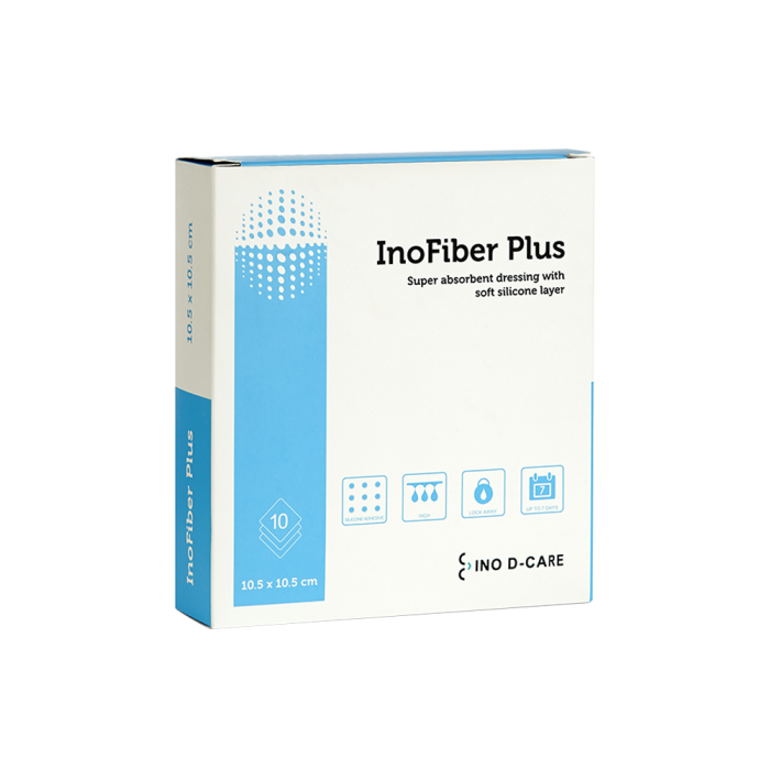 INOFIBER silikoninis tvarstis PLUS, 10,5 x 10,5 cm, 10 vnt ...