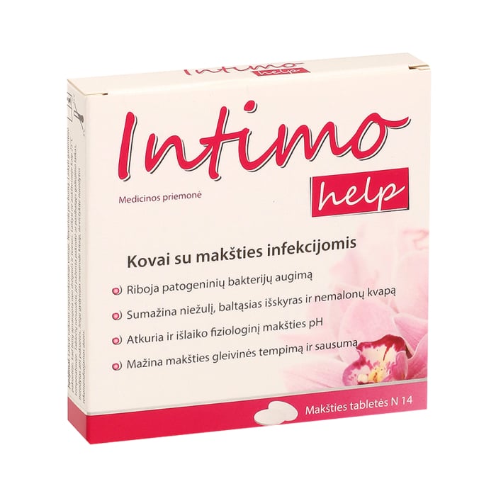 INTIMOHELP, 14 makšties tablečių | eurovaistine.lt