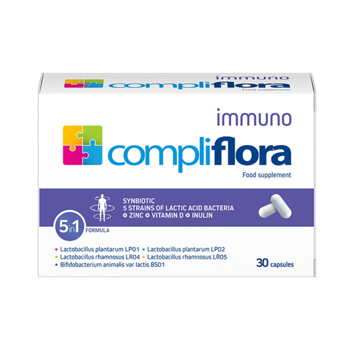 COMPLIFLORA IMMUNO, 30 kapsulių | eurovaistine.lt