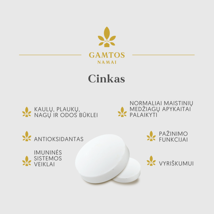 GAMTOS NAMAI CINKAS, 90 tablečių | eurovaistine.lt