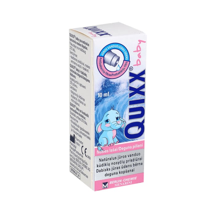 QUIXX nosies lašai BABY, nuo gimimo, 10 ml | eurovaistine.lt