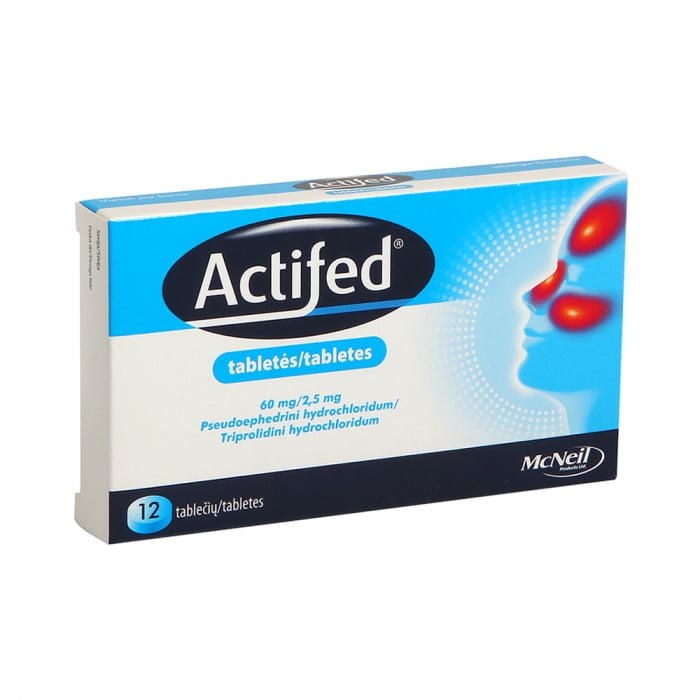ACTIFED, Tabletės, N12 | eurovaistine.lt