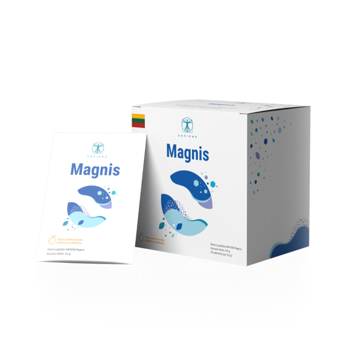 SAPIENS MAGNIS, apelsinų skonio, 30 paketėlių | eurovaistine.lt