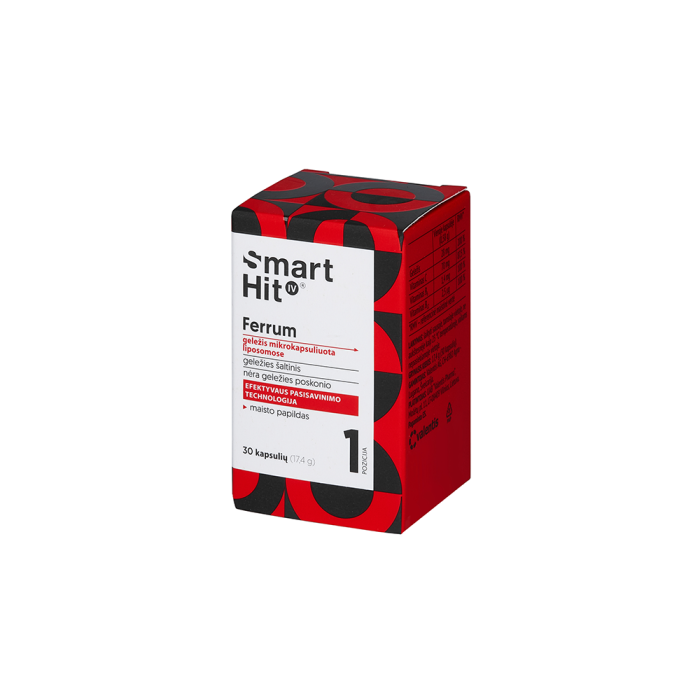 SMART HIT IV FERRUM, 30 kapsulių | eurovaistine.lt