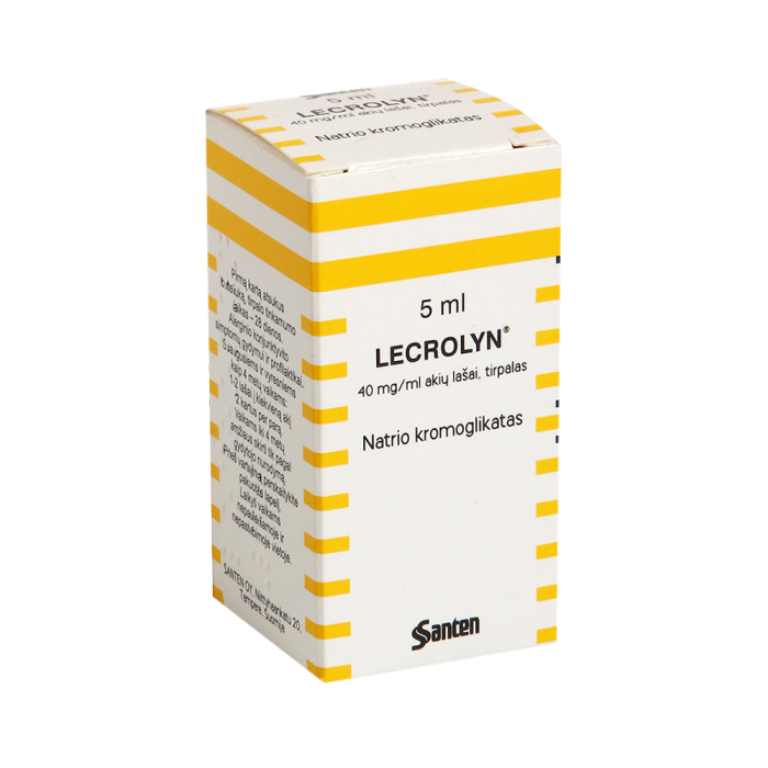 LECROLYN, 40mg/ml, 5 ml, akių lašai, tirpalas, N1 | eurovaistine.lt