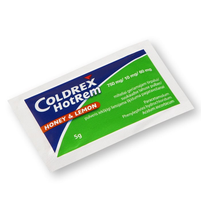 COLDREX HOTREM LEMON, milteliai geriamajam tirpalui, N10 | eurovaistine.lt