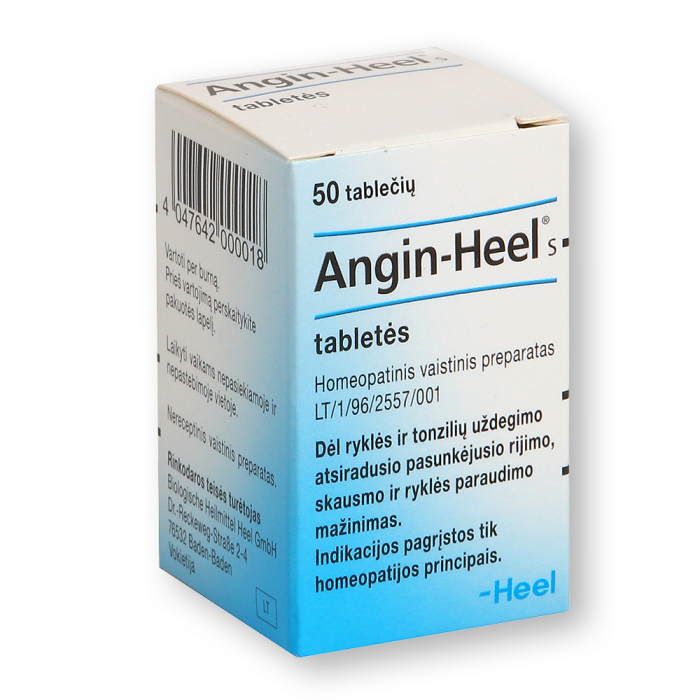 ANGIN-HEEL S, Tabletės, N50 | eurovaistine.lt