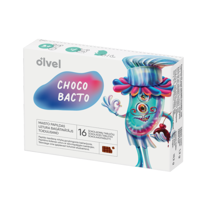 OLVEL gyvybingosios bakterijos CHOCO BACTO, šokolado skonio, nuo 3 m ...