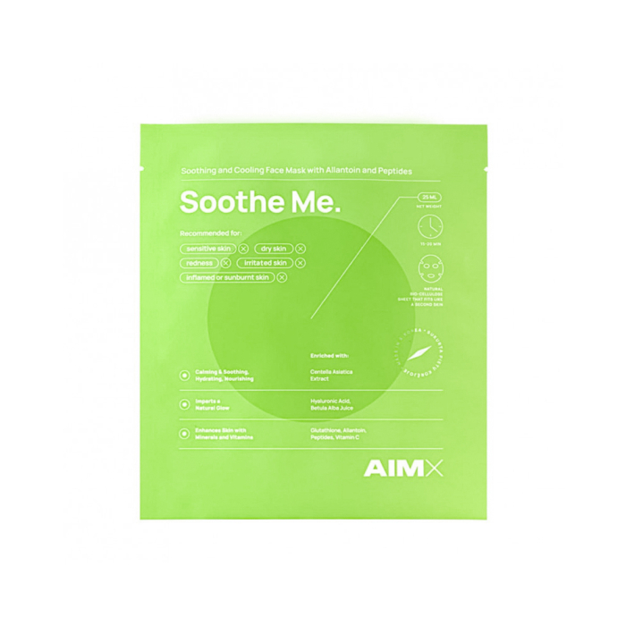 AIMX raminanti lakštinė veido kaukė su peptidais SOOTHE ME, 1 vnt. | eurovaistine.lt